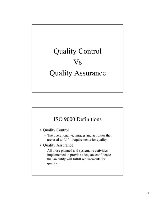 Qc Vs Qa | PDF