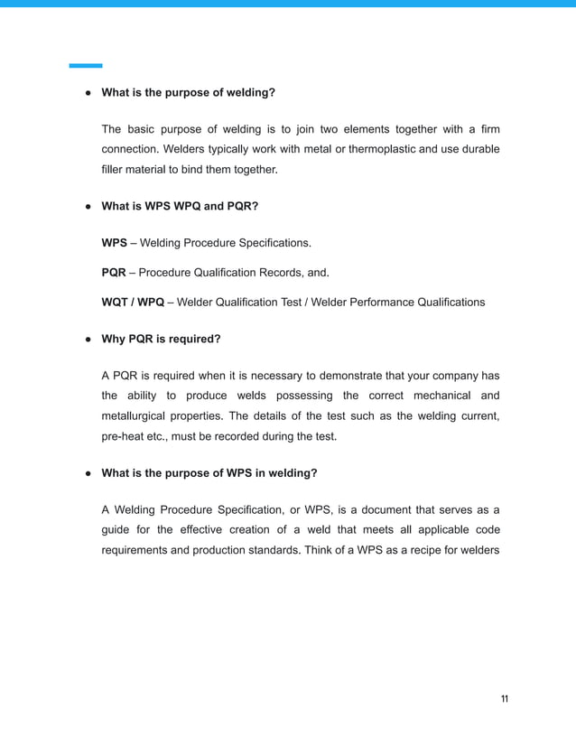 QC Welding Inspector Interview Question & Answers.pdf | Chemistry | Science