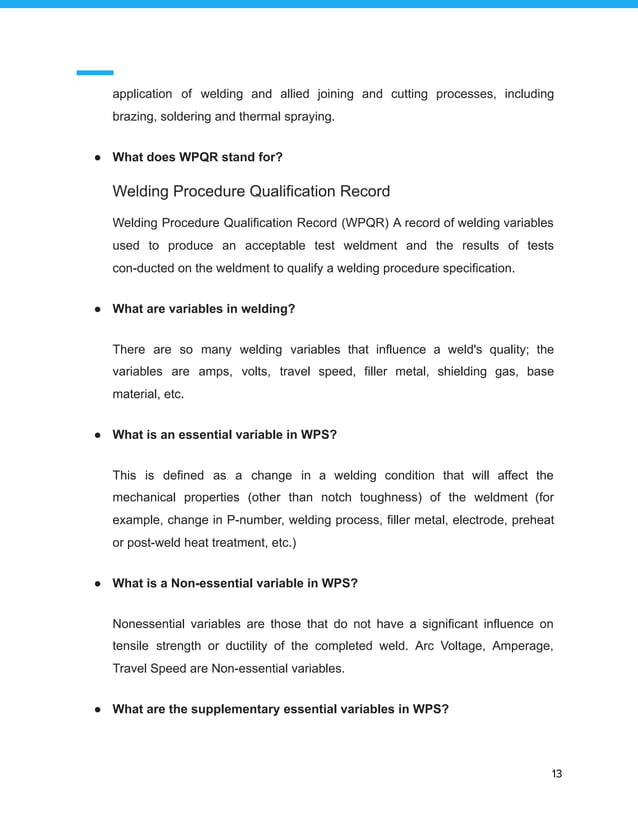 QC Welding Inspector Interview Question & Answers.pdf | Chemistry | Science