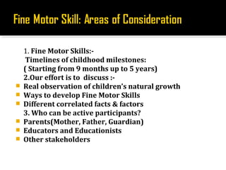 Fine motor skills | PPT