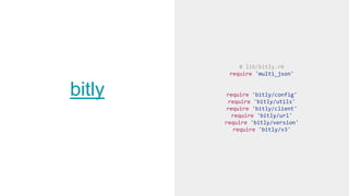 Wrapping an api with a ruby gem | PPT