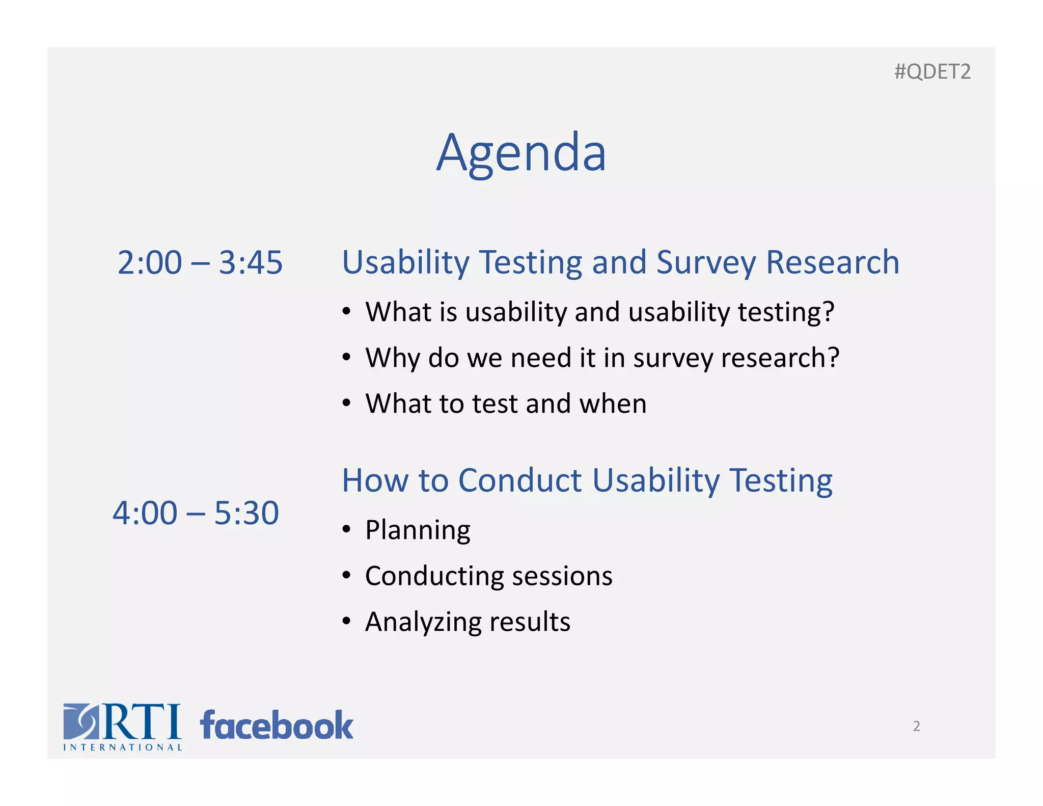 Usability Testing for Survey Research:How to and Best Practices | PDF ...