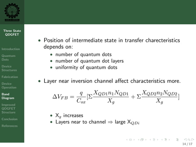 Quantum Dot Gate Field Effect Transistor - QDGFET | PPT