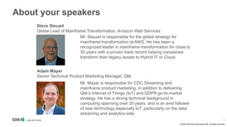 Slides: Proven Strategies for Hybrid Cloud Computing with Mainframes — From AWS and Qlik | PPT