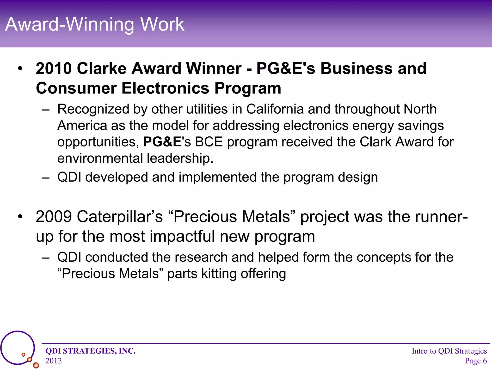 QDI Strategies Introduction | PPT