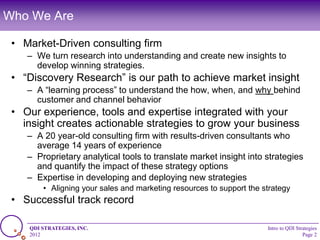 QDI Strategies Introduction | PPT