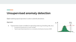 Anomaly detection on wind turbine data | PPTX