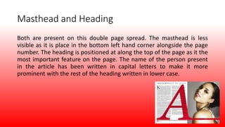 Q double page spread | PPT