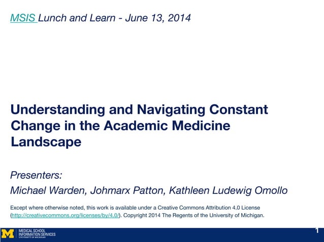 Understanding and Navigating Constant Change in the Academic Medicine ...