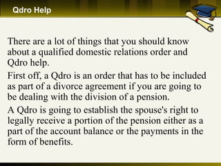 Qdro presentation | PPT