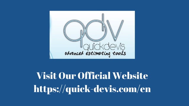 QDV - Cost Estimating Software | PPT