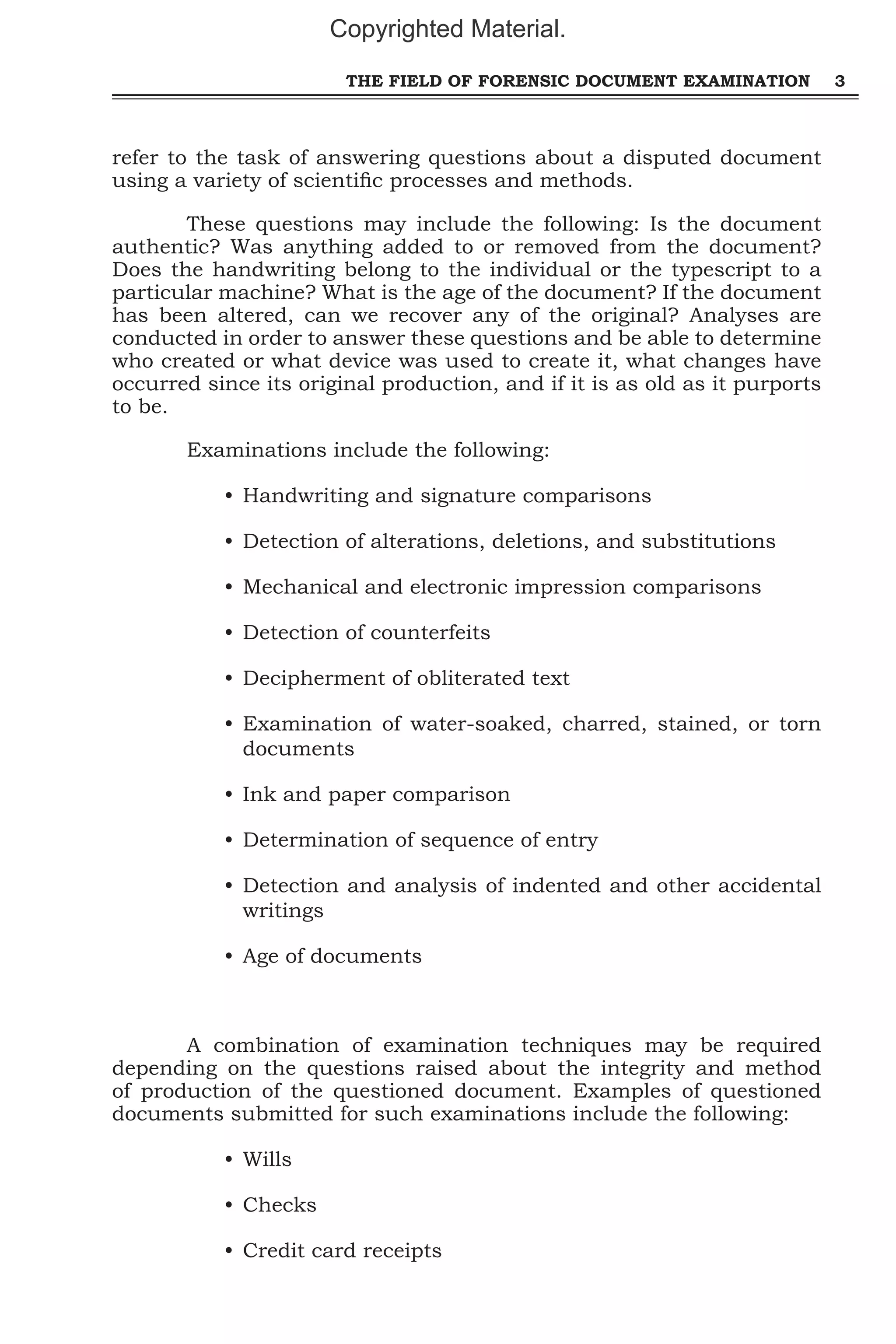 Questioned Documents First Chapter | PDF