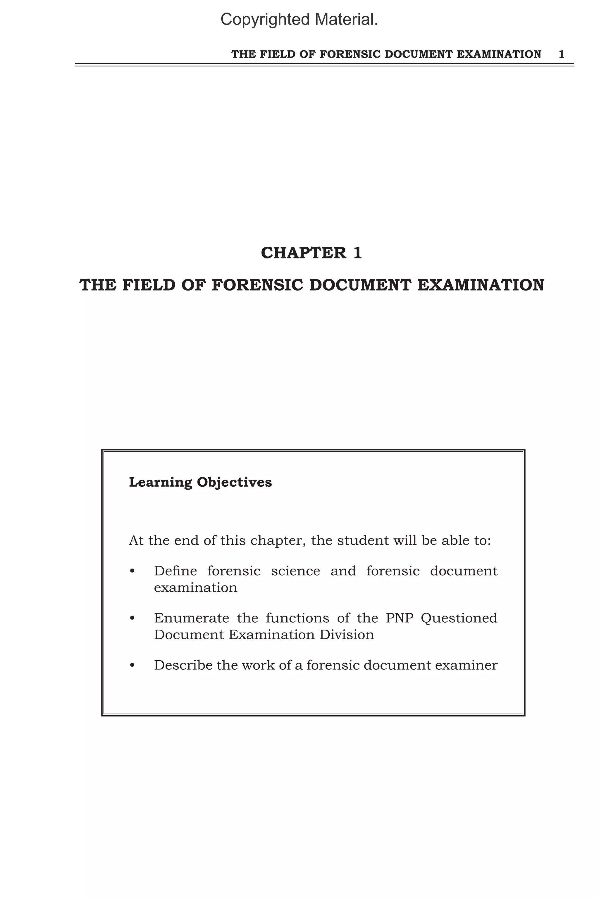 Questioned Documents First Chapter | PDF