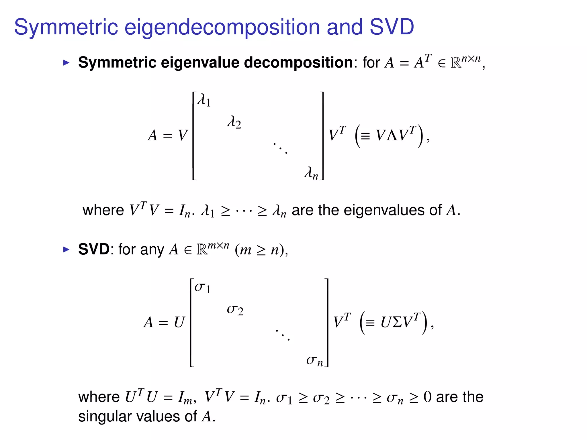 Spectral divide-and-conquer algorithms for eigenvalue problems and the SVD | PPT