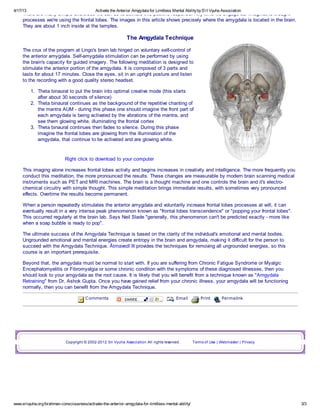 Activate the anterior amygdala for limitless mental ability by s'rî ...