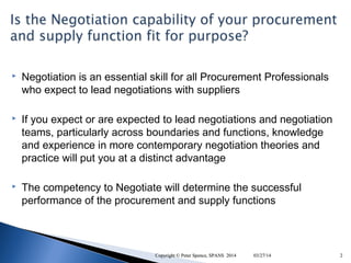 Negotiation Skills for Not for Profits QED Group Lunch Time Webinar | PPT