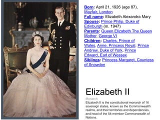 Queen Elizabeth II pictures | PPTX