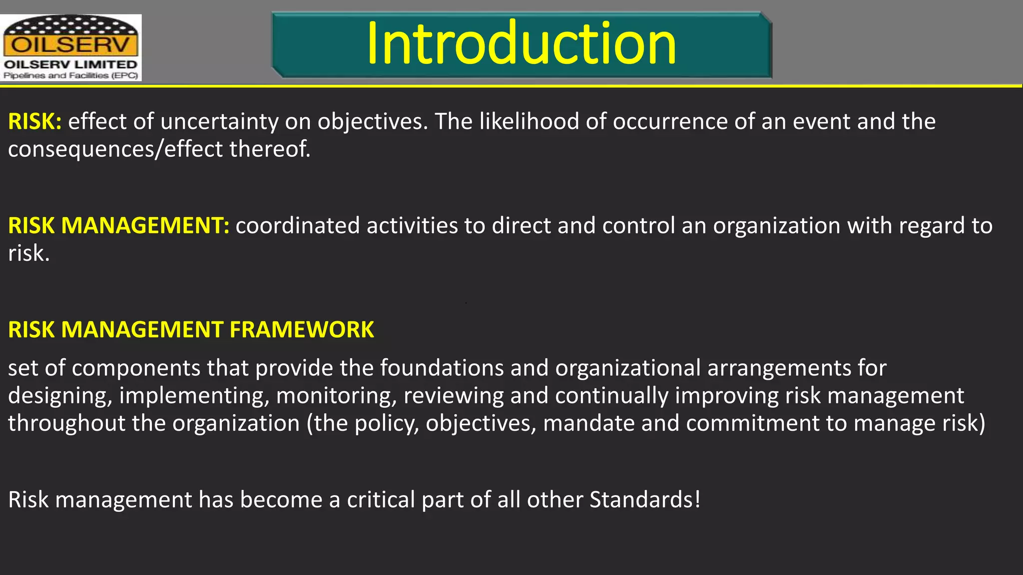 Risk management presentation | PPTX