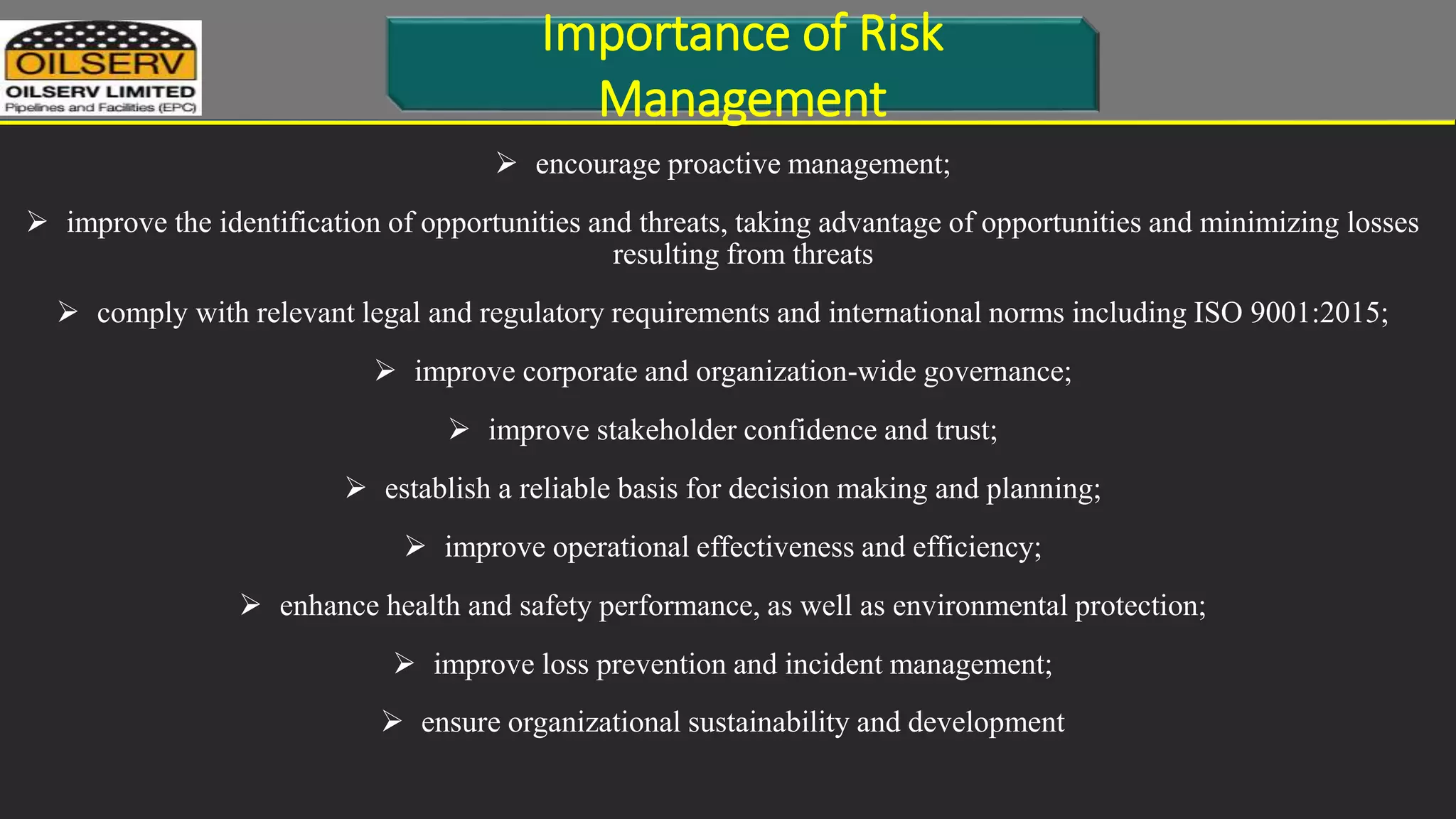 Risk management presentation | PPTX