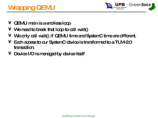 QEMU-SystemC (FDL) | PPT
