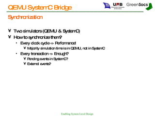 QEMU-SystemC (FDL) | PPT