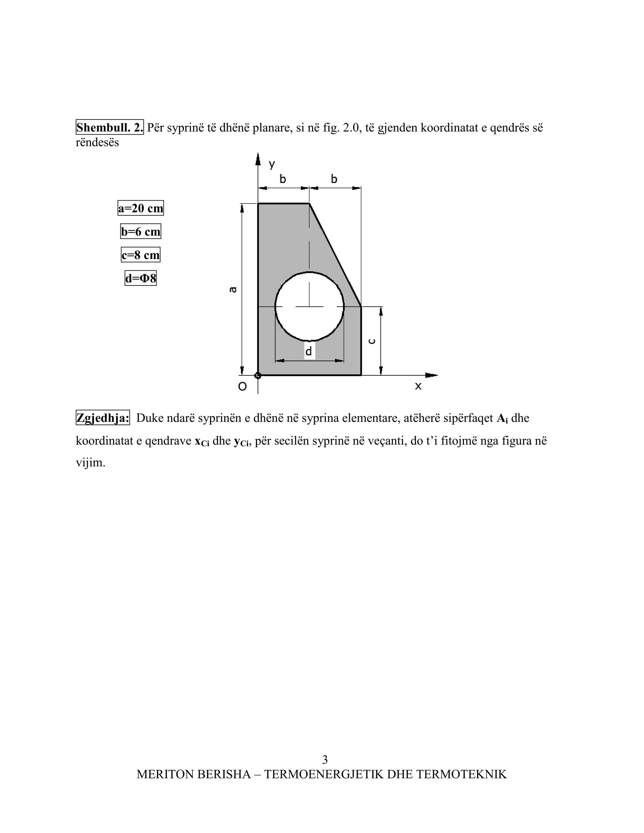 Qendra e Rëndesës - Statikë | PDF