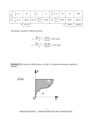 Qendra e Rëndesës - Statikë | PDF