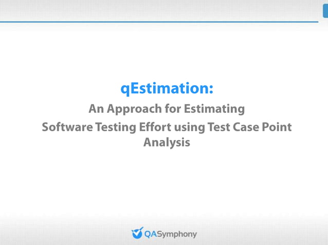Test Estimation Using Test Case Point Analysis Method Ppt