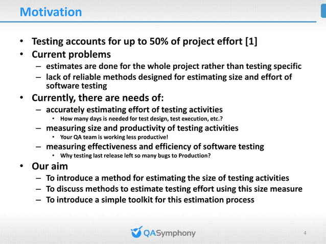 Test Estimation using Test Case Point Analysis method | PPT