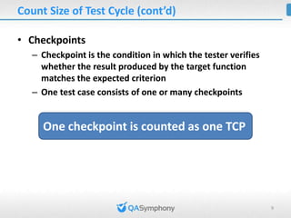 Test Estimation using Test Case Point Analysis method | PPT
