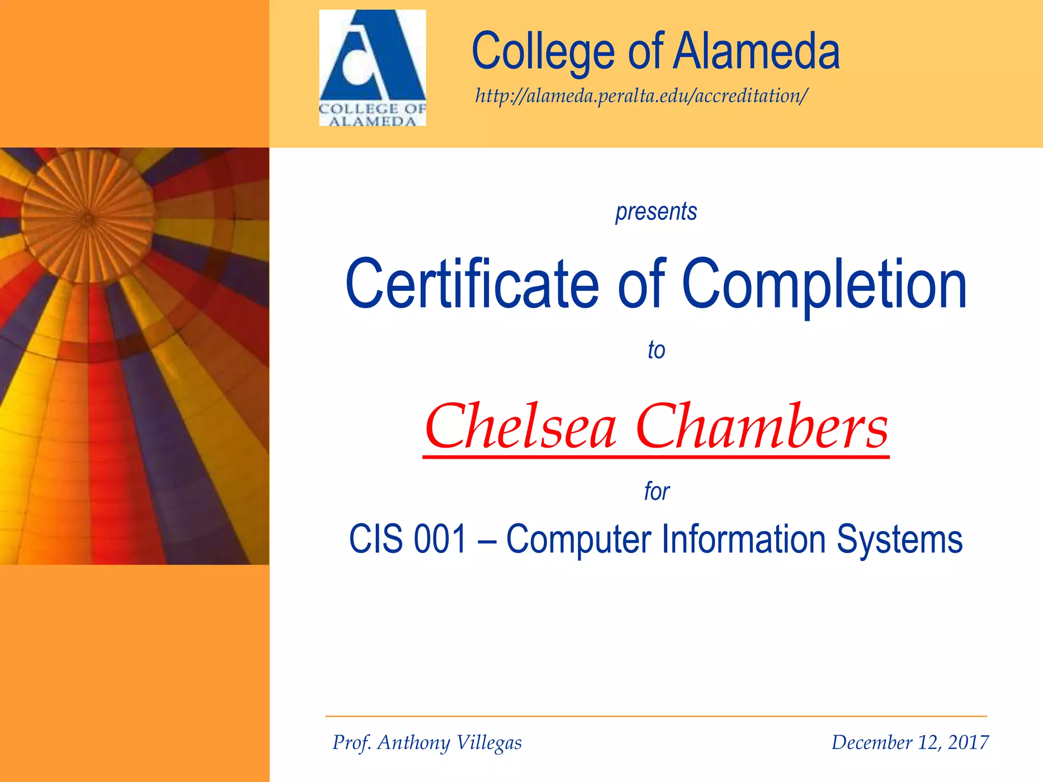 Cis1 174-chelsea chambers-hands0n-ppt | PPTX