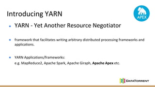 Intro to YARN (Hadoop 2.0) & Apex as YARN App (Next Gen Big Data) | PPT