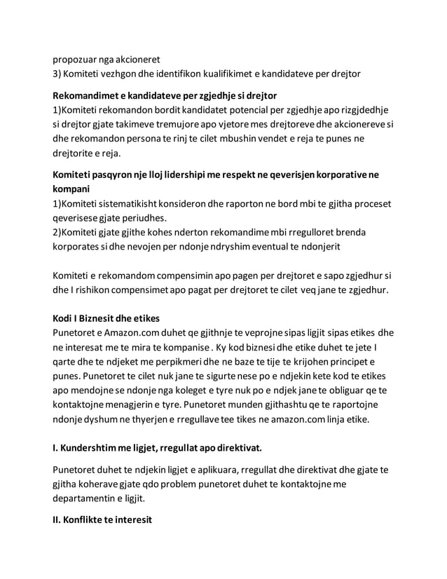 Qeverisja korporative amazon | DOCX