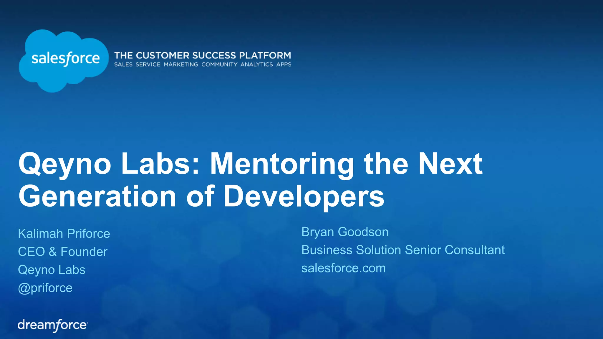 Qeyno Labs: Mentoring the Next Generation of Developers | PPTX