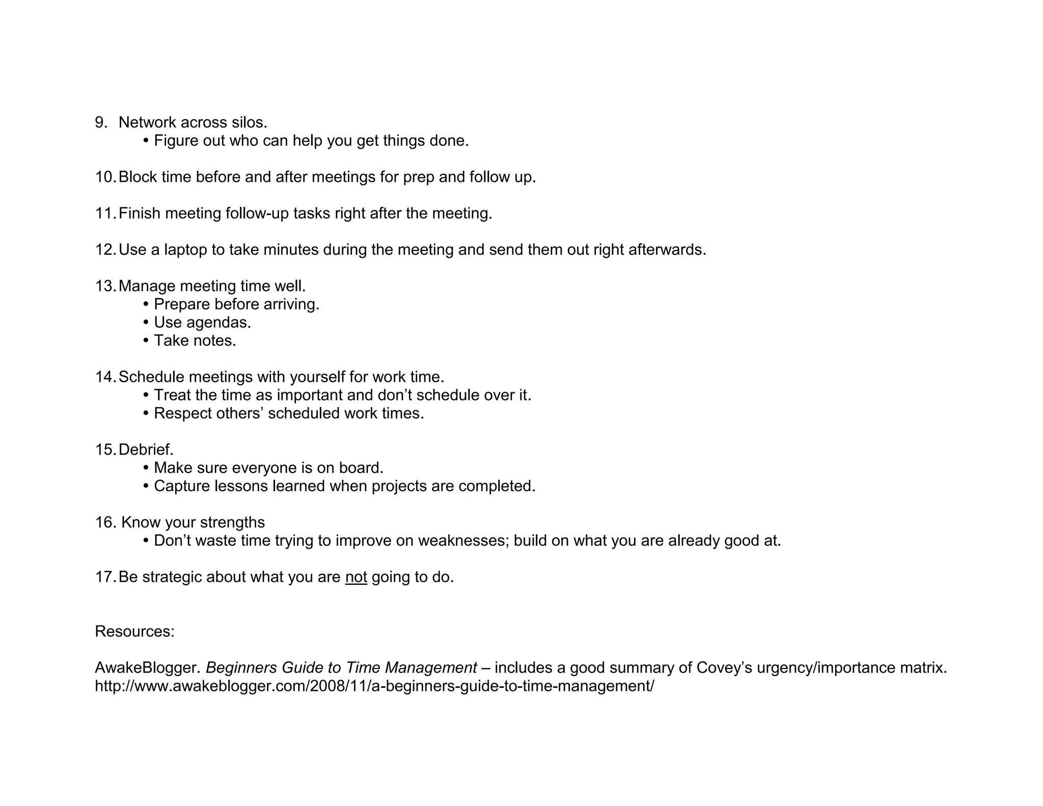 Time Management Strategies | PDF