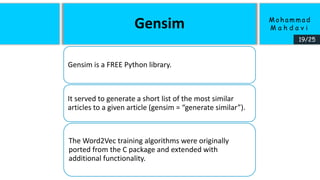 Word2Vec: Vector presentation of words - Mohammad Mahdavi | PPT