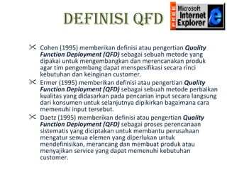 Qfd persentasi | PPT