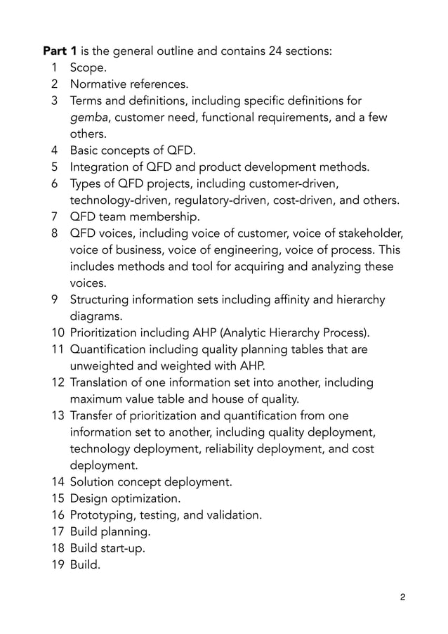 ISO standard 16355 for QFD | PDF | Business | Business and Finance