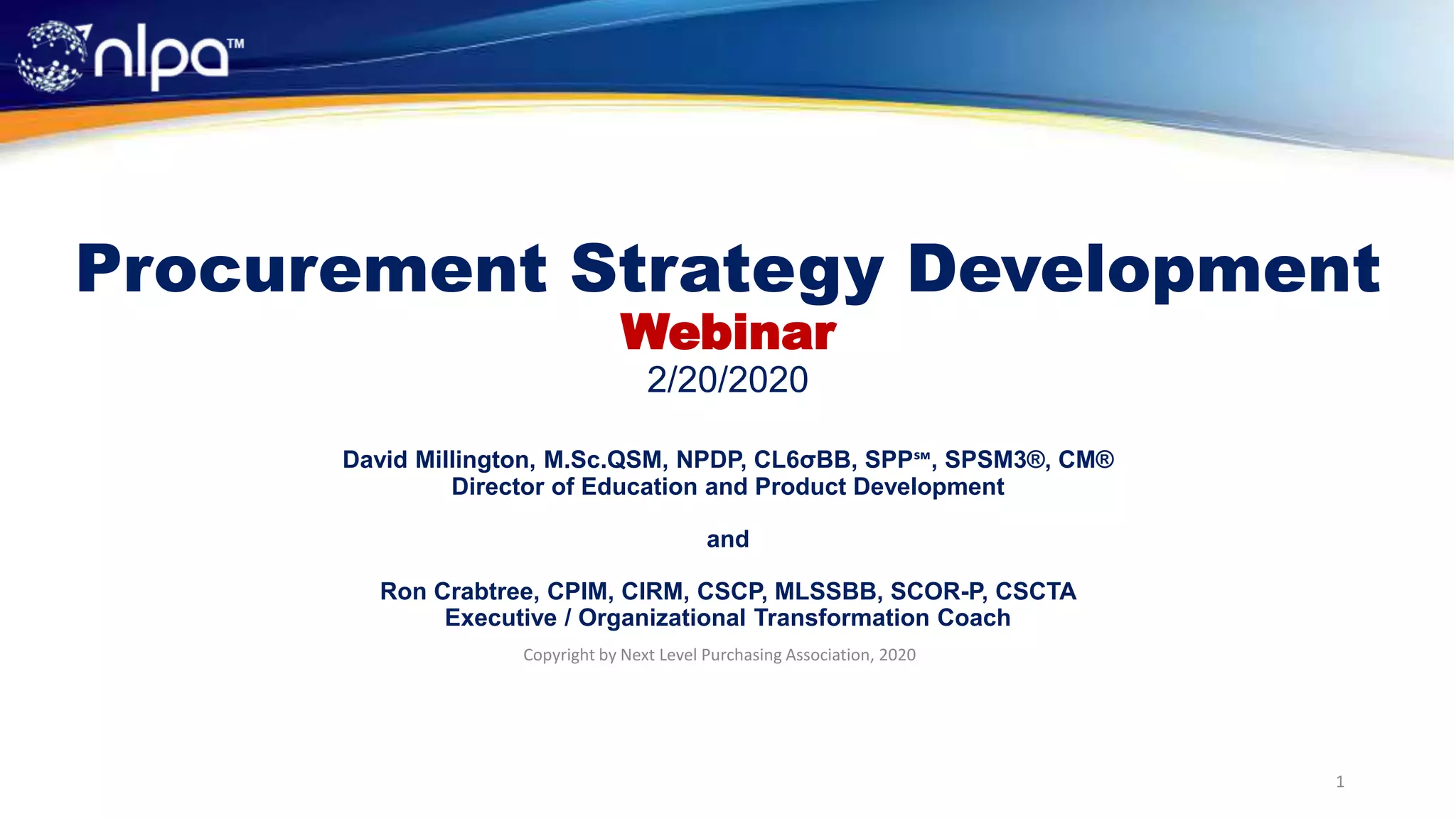 Procurement Strategy Development | PPTX