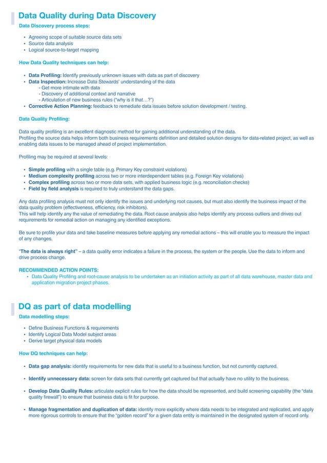 Data Quality in Data Warehouse and Business Intelligence Environments - Discussion Paper | PDF ...