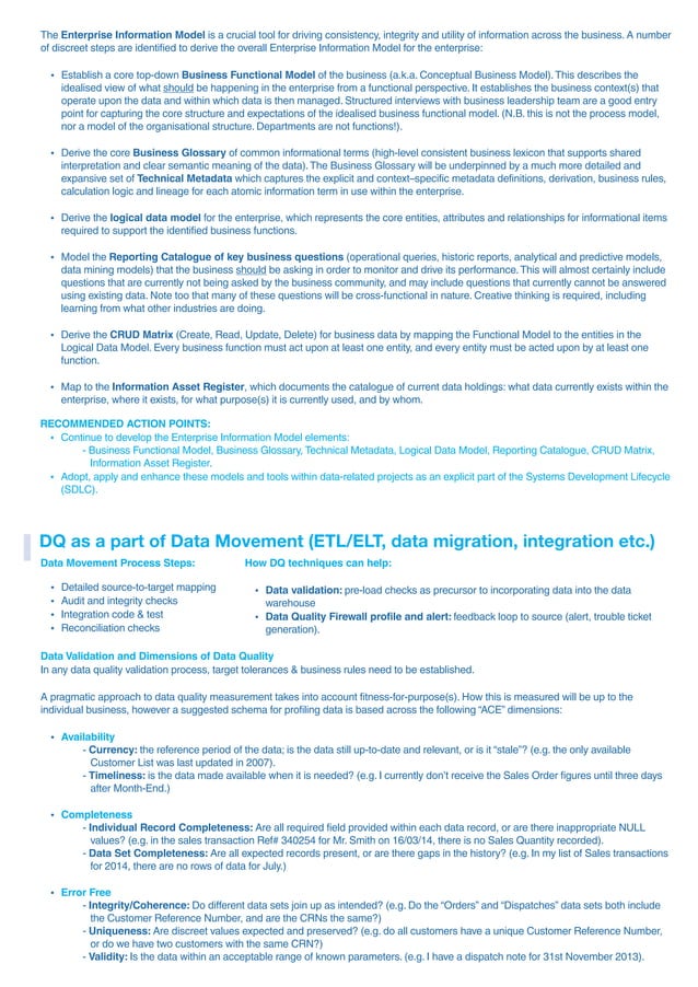 Data Quality in Data Warehouse and Business Intelligence Environments - Discussion Paper | PDF ...