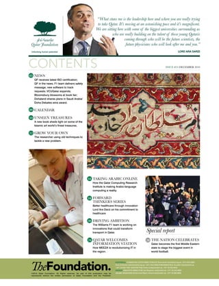 Qatar Foundation Magazine dec24 | PDF