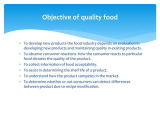 concept of food quality | PPT