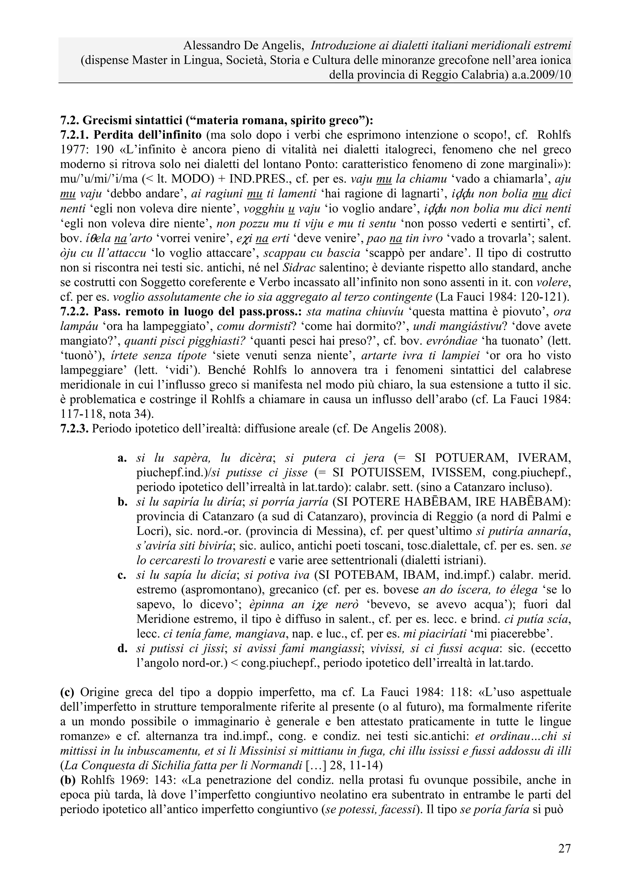 Quartomodulo.introduzione ai dialetti italiani meridionali estremi. | PDF
