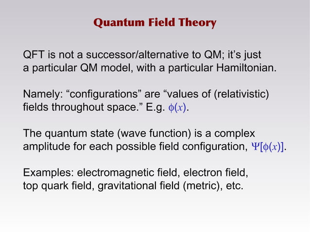 Quantum Field Theory and the Limits of Knowledge | PPT