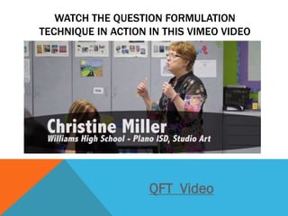 Essential Question Strategies and the Question Formulation Technique ...