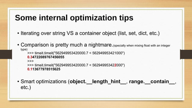 Python internals and how they affect your code - kasra ahmadvand | PPT