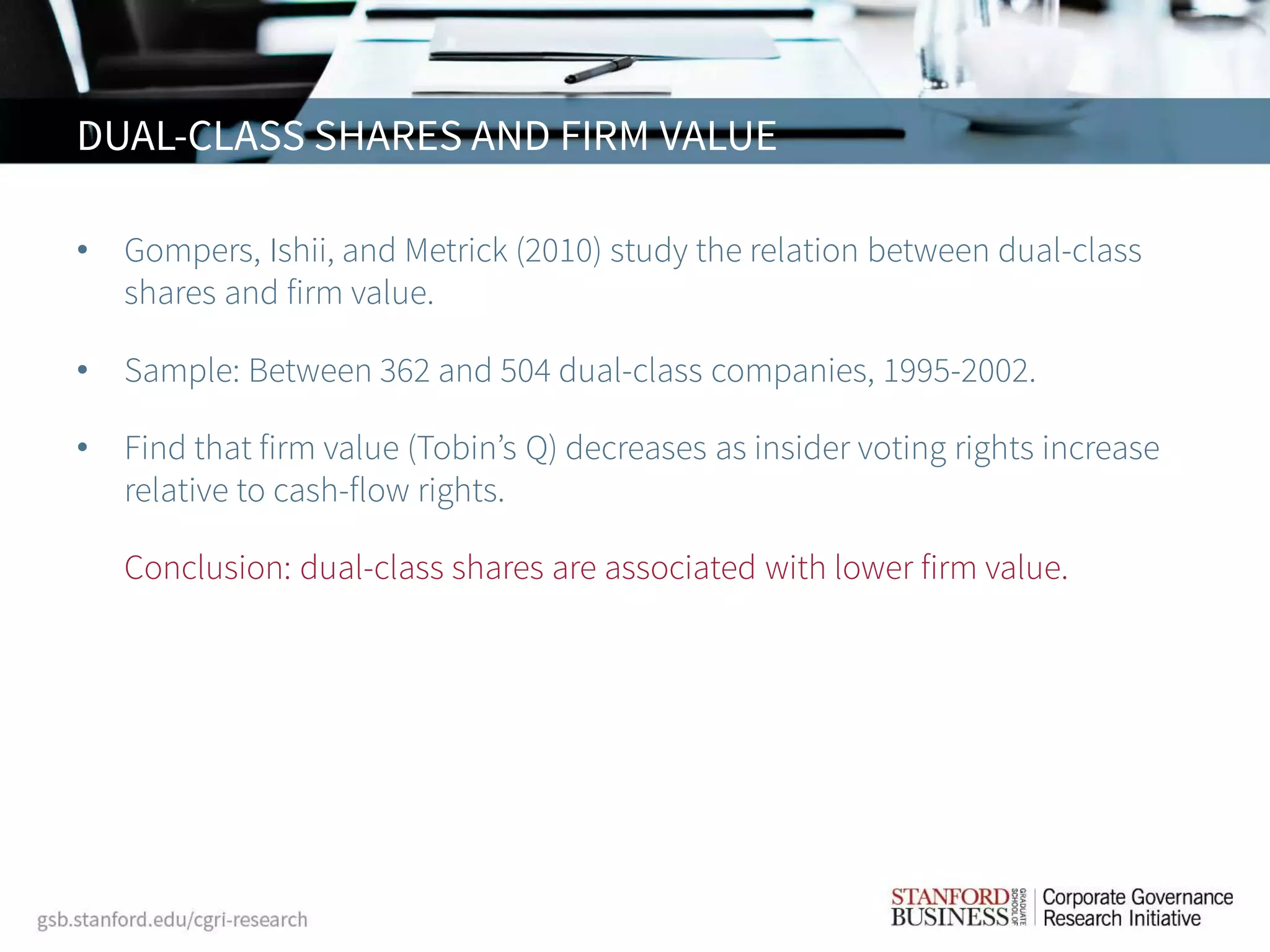 Dual-Class Shares - Research Spotlight | PPT