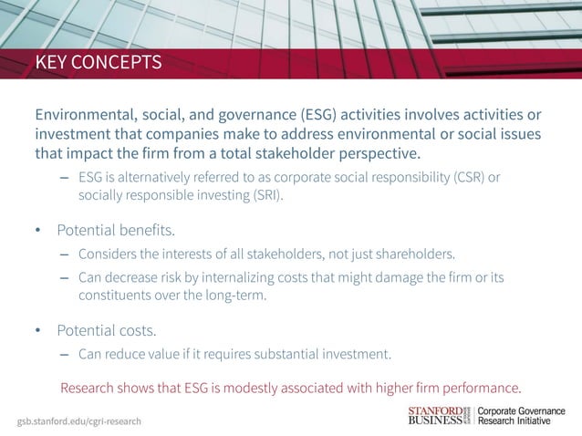 Environmental, Social, and Governance (ESG) Activities | PDF | Business ...