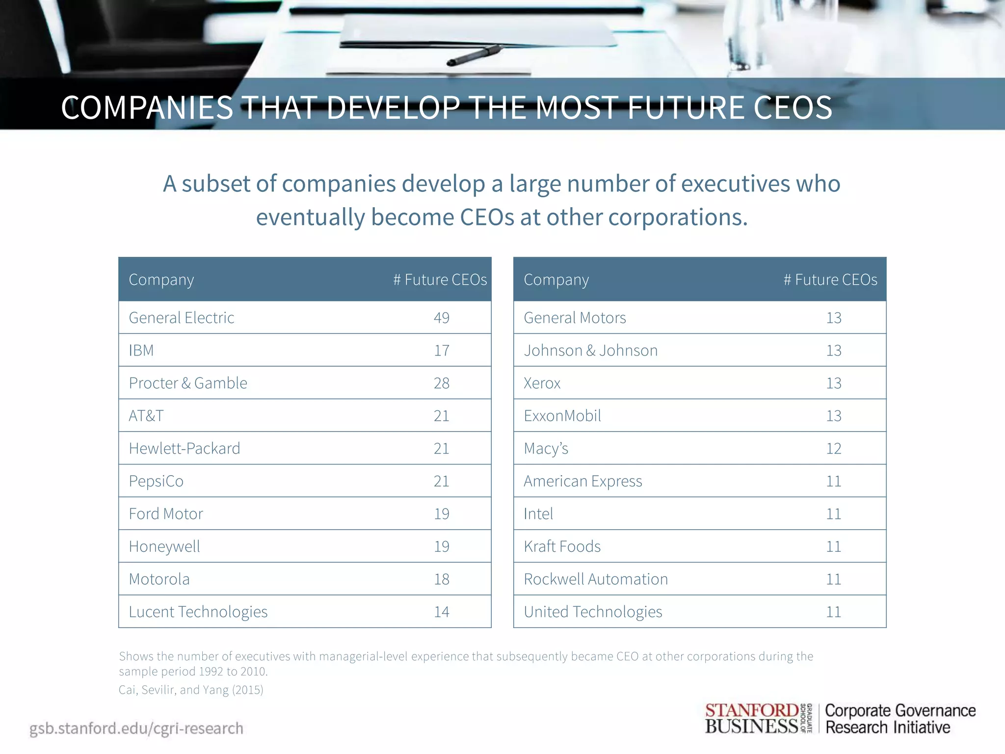 CEO Succession - Data Spotlight | PDF